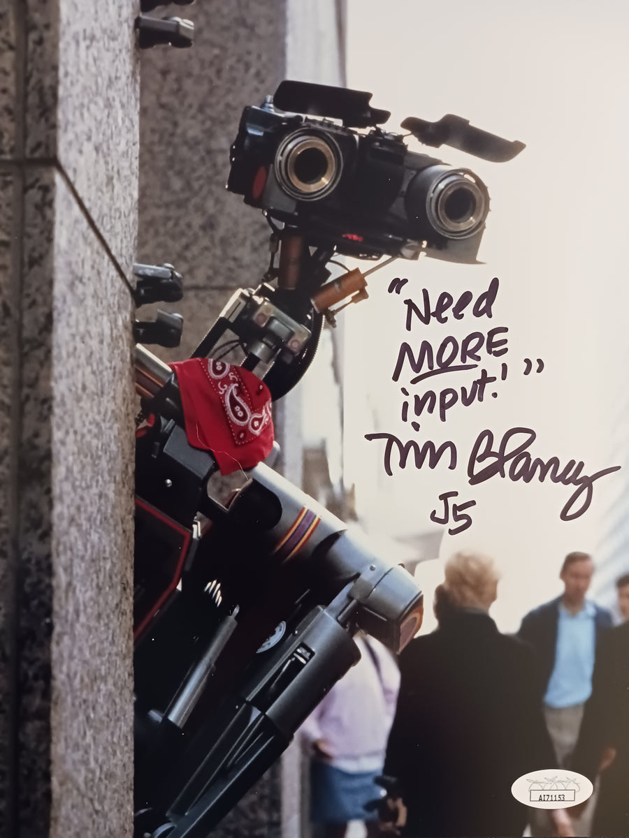 Tim Blaney Signed 8x10 Photo "Need More Input" Short Circuit Johnny 5 ...