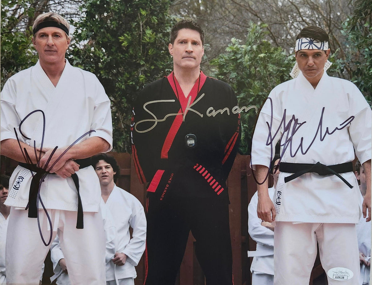 Sean Kanan Ralph Macchio William Zabka Autographed 11x14 Photo JSA COA ...